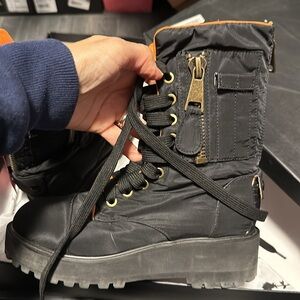 Dolls Kill | Shoes | Dolls Kill Poster Girl Kush Combat Flight Boot 5m ...